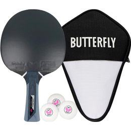 Butterfly Tischtennisschläger 1 x Timo Boll Titanium Tischtennisschläger + Cell Case I Hülle + 3