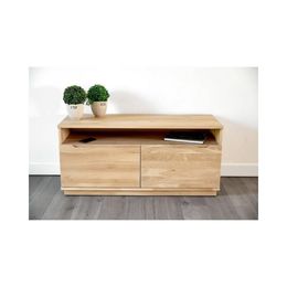 Mayaadi Home Lowboard TV-Schrank Abaro Wildeiche Bianco geölt RTV Regal Massivholz Lowboard