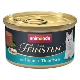 animonda vom Feinsten Mousse mit Huhn + Thunfisch Katzen-Nassfutter getreidefrei 12x85g