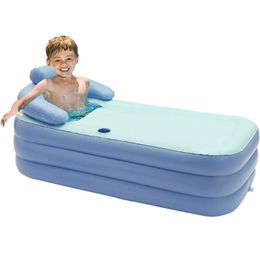 Senderpick - 140cm Faltbar Badewanne für Erwachsene Aufblasbare Badewanne Bath Tub Blau