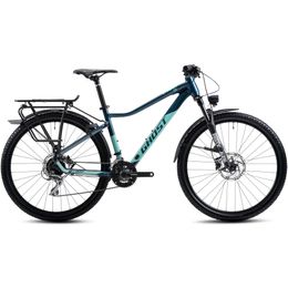Trekkingrad GHOST "Lanao EQ 27.5 AL" Fahrräder Gr. 36 cm, 27,5 Zoll (69,85 cm), blau Trekkingräder