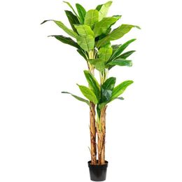 Kunstpalme Bananenpflanze Bananenpflanze, Creativ green, Höhe 240 cm, grün