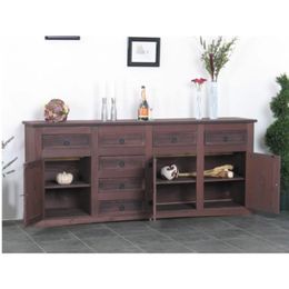 Dynamic24 Sideboard "New Mexiko" Mexico 7+3 Anrichte Buffet Schrank Kommode kolonial