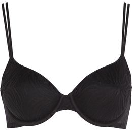 Calvin Klein Sheer Marq Lace Bügel-BH, Doppelträger, für Damen, schwarz, 80C