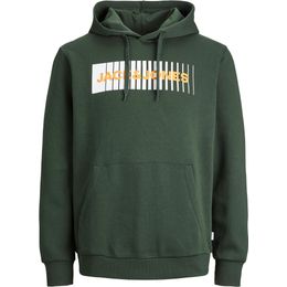 Jack & Jones ORIGINALS by JACK & JONES Hoodie, Kapuze, Logo-Print, für Herren, grün, S