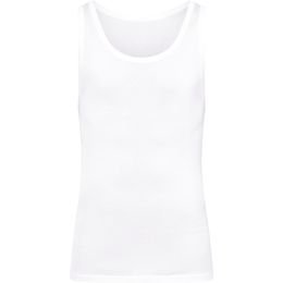 Hanro Cotton Pure Unterhemd, Feinripp, Rundhals-Ausschnitt, für Herren, weiß, L