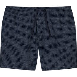 Schiesser Mix+Relax Shorts, Eingriff, Baumwolle, Single Jersey, für Herren, blau, 52