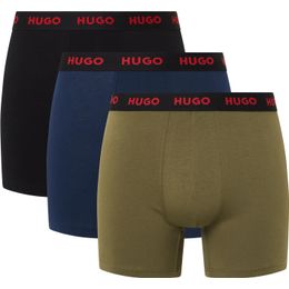 Hugo Pants, 3er-Pack, Logo-Bund, für Herren, blau, M