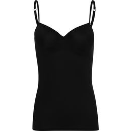 Hanro BH-Hemd "Allure", vorgeformte Cups, für Damen, schwarz, 80C