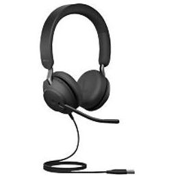 Jabra Evolve2 40 Headset Mit Kabel Stereo Über Kopf Geräuschunterdrückung USB Typ A Mit Mikrofon Schwarz