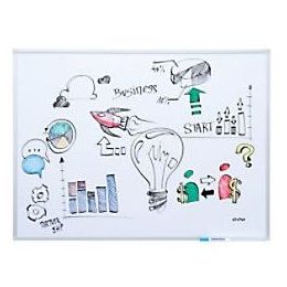 Franken Whiteboard Wandmontiert Nicht magnetisch Melamin Einseitig 150 (B) x 120 (H) cm