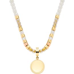 Jewels By Leonardo Damen Kette mit Anhänger "Gioia 021819", Edelstahl, gold, null