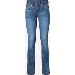G-Star Raw Jeans "Midge", Mid-Straight Fit, uni, für Damen, blau, 25/30