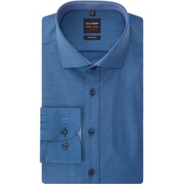 OLYMP Businesshemd, Langarm, für Herren, blau, 40