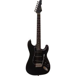 MSA E-Gitarre matt schwarz