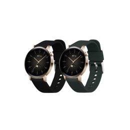 kwmobile Uhrenarmband 2x Sportarmband für Huawei Watch GT 3 Pro (43mm) / Watch GT 3 (42mm)