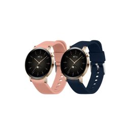 kwmobile Uhrenarmband 2x Sportarmband für Huawei Watch GT 3 Pro (43mm) / Watch GT 3 (42mm)