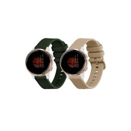 kwmobile Uhrenarmband 2x Sportarmband für Garmin Venu 2S