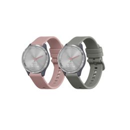 kwmobile Uhrenarmband 2x Sportarmband für Garmin vivomove 3S / vivoactive 4S