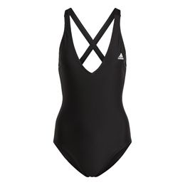 adidas Sportswear Sportbadeanzug '3-Stripes' Damen Größe S schwarz / weiß