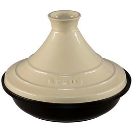 Staub Tajine 28cm rund cream, Gusseisen