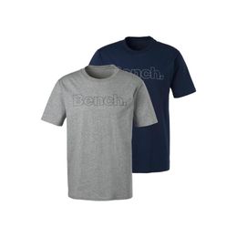 Bench Shirt Herren Gr&ouml;&szlig;e S blaumeliert / graumeliert