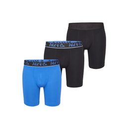 Phil & Co. Berlin Boxer shorts ' Jersey Long Boxer ' male Blue, Black size XL
