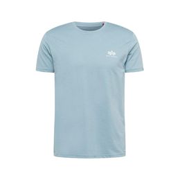 Alpha Industries T-Shirt Herren Größe 5XL hellblau / weiß
