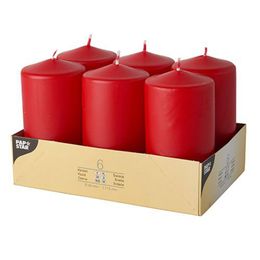Starpak Stumpenkerze 24 Stück Stumpenkerzen rot Ø 60 mm · 115 mm