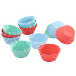 Lurch Backform Muffinförmchen Silikon 12er Set Pastelfarben Mix