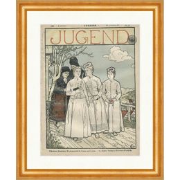 OTTO Kunstdruck Titelbild Nr. 15 Kirchgang Haarkranz Kerzen Ostern Jugend Gerahmt 5281, (1 St)