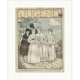 OTTO Kunstdruck Titelbild Nr. 15 Kirchgang Haarkranz Kerzen Ostern Jugend Original 528, (1 St)