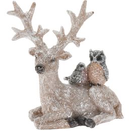 HTI-Living Weihnachtsfigur Weihnachtsdekoration Rentier liegend (Stück, 1 St., 1 Weihnachtsdekoration Rentier), Weihnachtsdekoration Rentier liegend