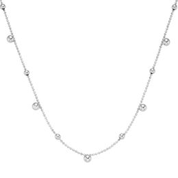 Collier Smart Jewel "mit Kugeln, Silber 925" Halsketten Gr. 45 cm, Silber 925 (Sterlingsilber), silberfarben (silber) Damen