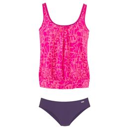 Venice Beach Tankini Damen Gr&ouml;&szlig;e M dunkellila / pink / hellpink