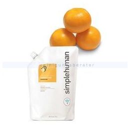 simplehuman Flüssig-Handseife 1 L Mandarine CT1019 Nachfüllbeutel, sulfatfreie Formulierung