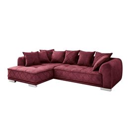 ED Lifestyle Sentina 2S OTM Sofa 2-teilig Holzwerkstoff/Nosag Burgund