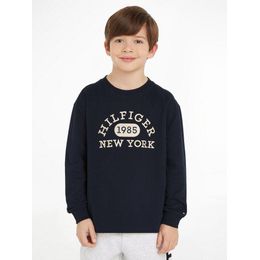 Tommy Hilfiger Langarmshirt VARSITY TEE L/S Kinder Kids Junior MiniMe,mit Tommy Hilfiger 1985 Varsity Print, blau