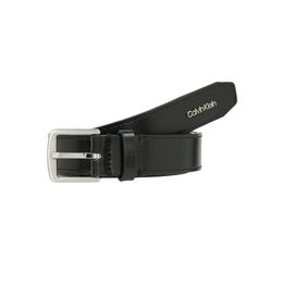 Calvin Klein Ledergürtel CK MUST SQR LETTER TIP 25MM BELT, schwarz