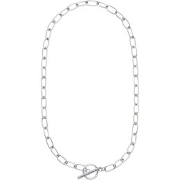 NOELANI Damen Halskette "Chunky Chain", Edelstahl, silber
