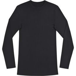 Ammann Langarmshirt "Duno", Slim Fit, Basic, für Herren, schwarz, 8
