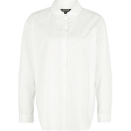 Manguun collection Hemdbluse, Blusenkragen, Seitenschlitze, für Damen, weiß, 42