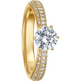 VANDENBERG Damen Ring, 585er Gelbgold mit 61 Diamanten, zus. ca. 1,50 Karat, gold, 60