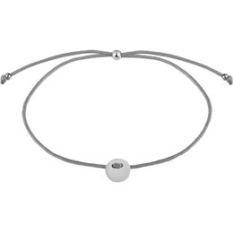 XENOX Damen Armband, 925er Silber/Textil, silber, 99