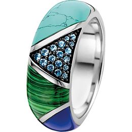TI SENTO Damen Ring "12226TQ", 925er Silber, blau, 58