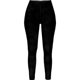 eem Leggings, Modal-Stretch, hoch geschnitten, für Damen, schwarz, 44