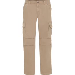 Globetrotter Cargohose, aufgesetzte Taschen, für Herren, beige, 33/36