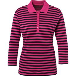 Adagio Tilda Poloshirt, 3/4-Arm, Pima-Baumwolle, für Damen, pink, 48