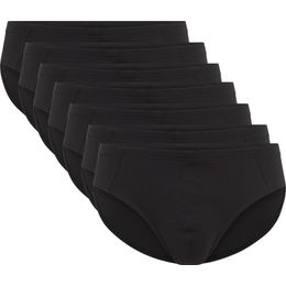 GALERIA essentials Slip, 7er-Pack, uni, für Herren, schwarz, 6