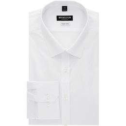 Manguun collection Businesshemd, Super Slim Fit, Kent-Kragen, für Herren, weiß, 40